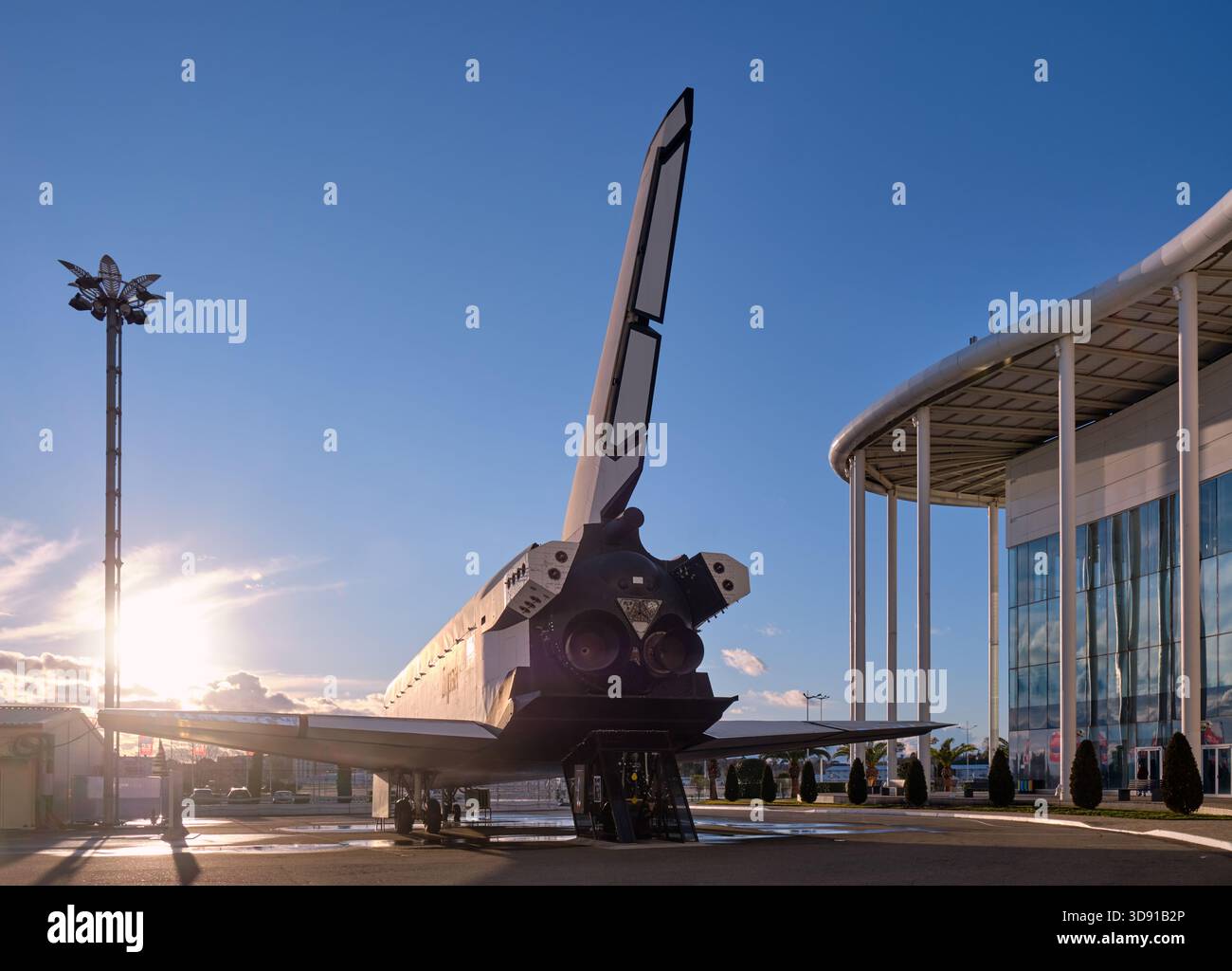 Sirius, Russia - February 22, 2025: The view of full-size model of the ...