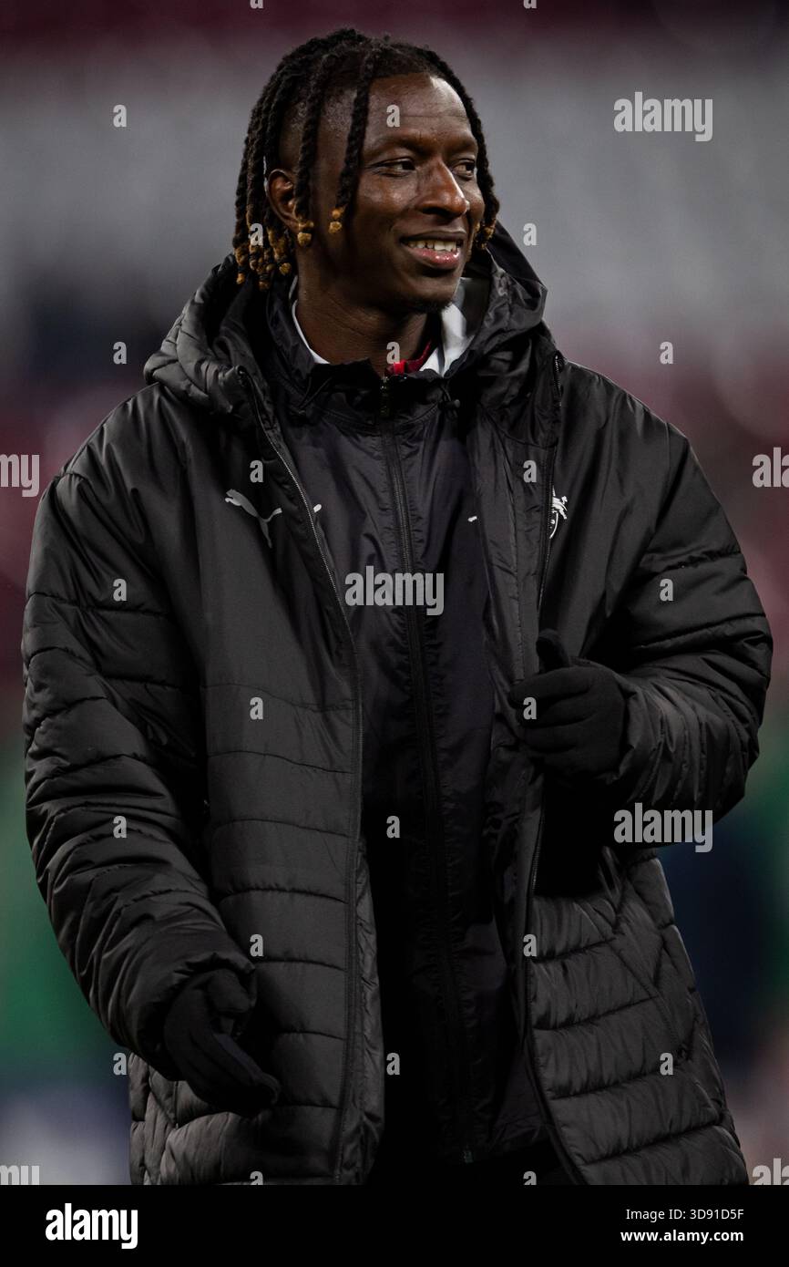 Leipzig, Germany. 02nd, December 2025. Amadou Haidara of RB Leipzig ...