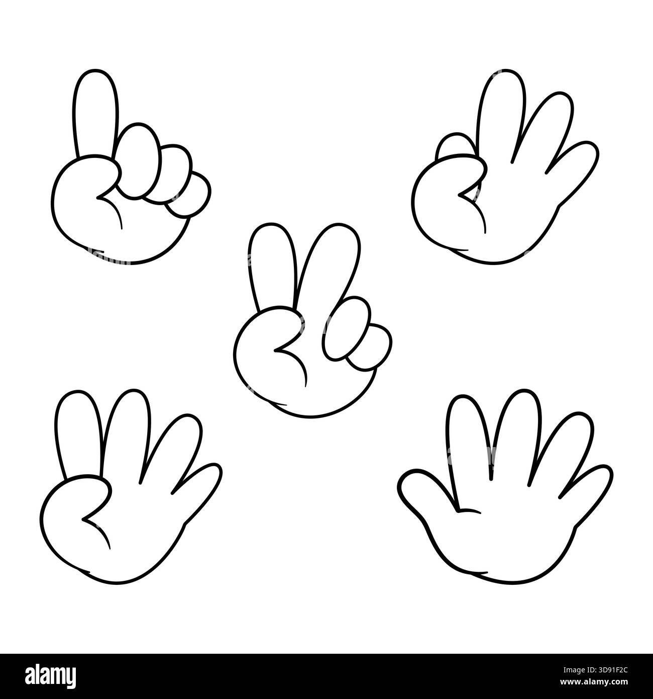 One hand in clear Stock Vector Images - Alamy