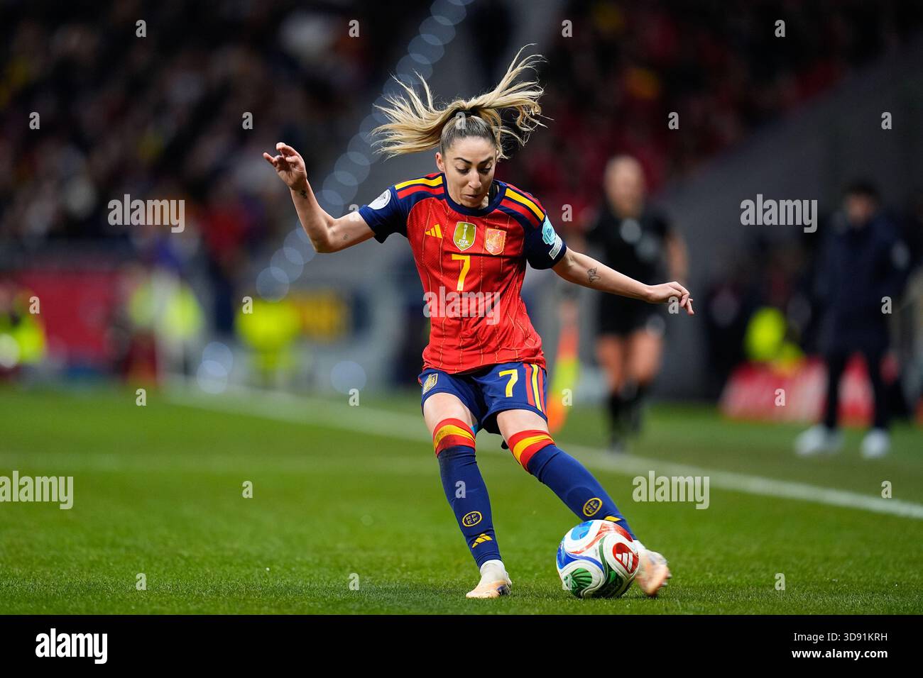 Olga Carmona of Spain during the UEFA Women's Nations League 2025 ...