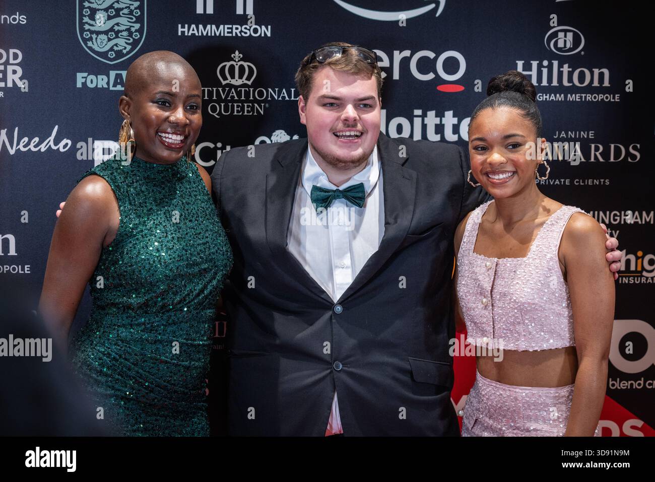 Teja, Feyisola Akintoye and Cameron Kinch from Big Brother at the MBCC ...