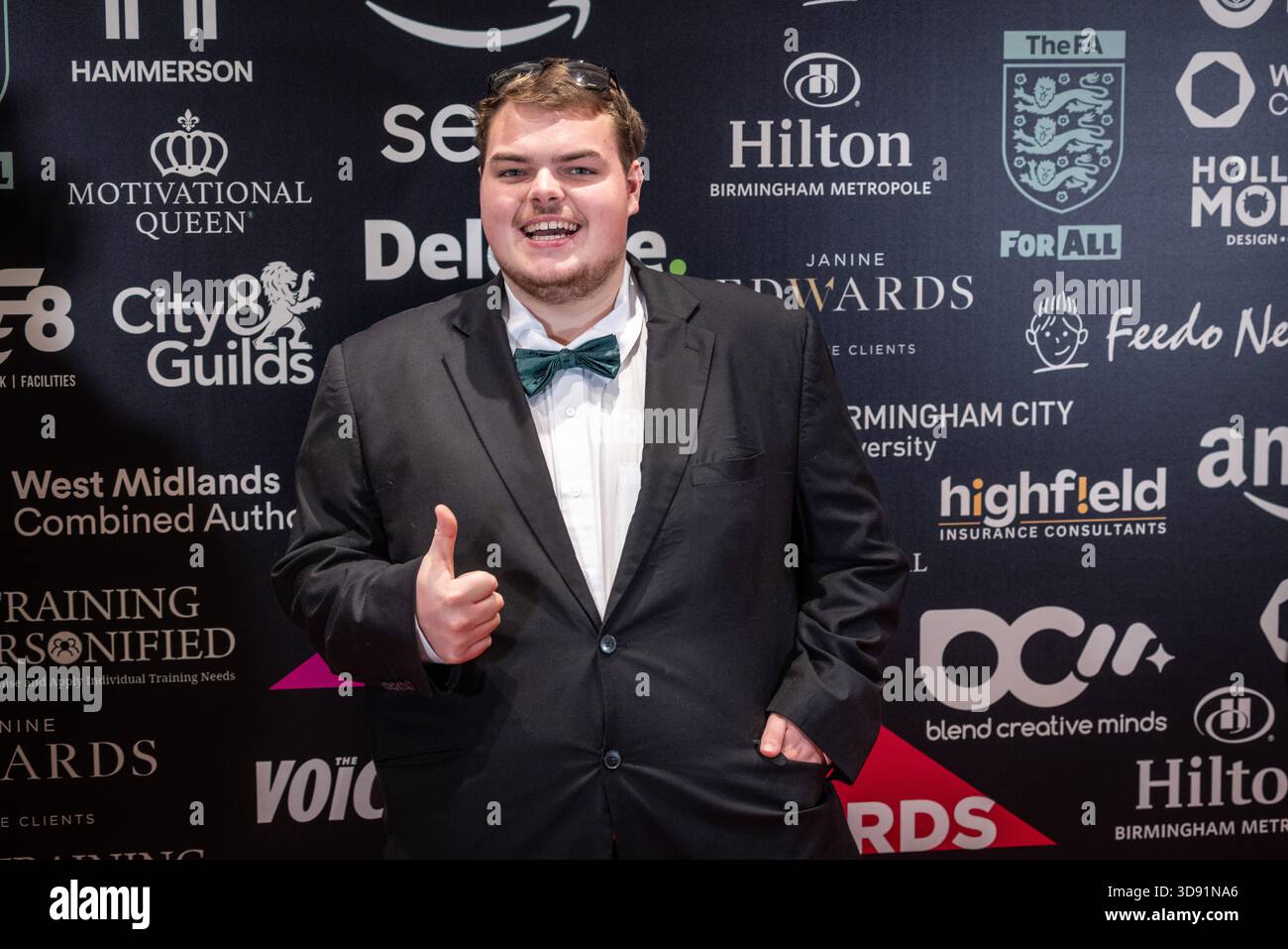 Cameron Kinch from Big Brother at the MBCC Awards, Hilton Birmingham ...
