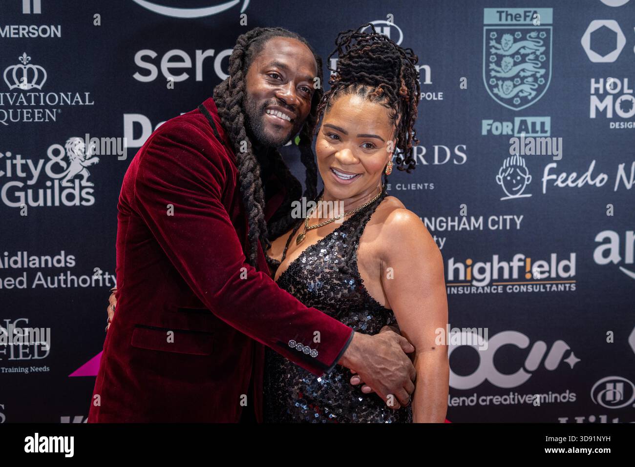 Marcus Luther and Mica Ven from Gogglebox on the red carpet at the MBCC ...
