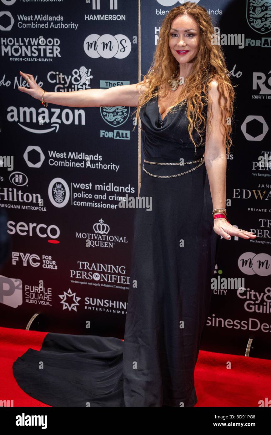 Camilla Sheeley on the red carpet at the MBCC Awards, Hilton Birmingham ...