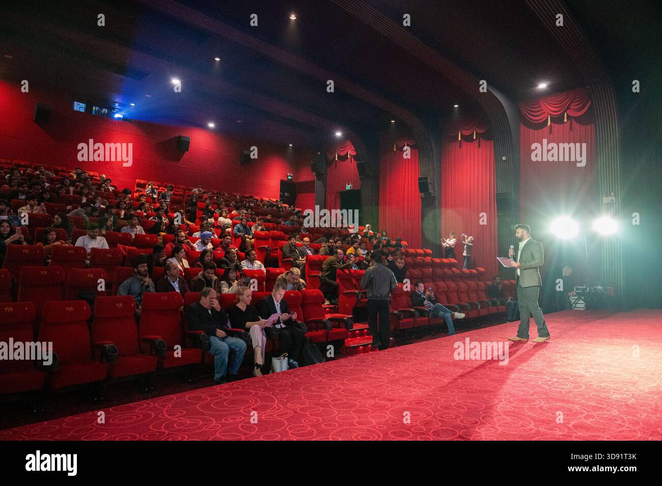 A view of PVR Plaza (multiplex cinema) during the opening ceremony of ...