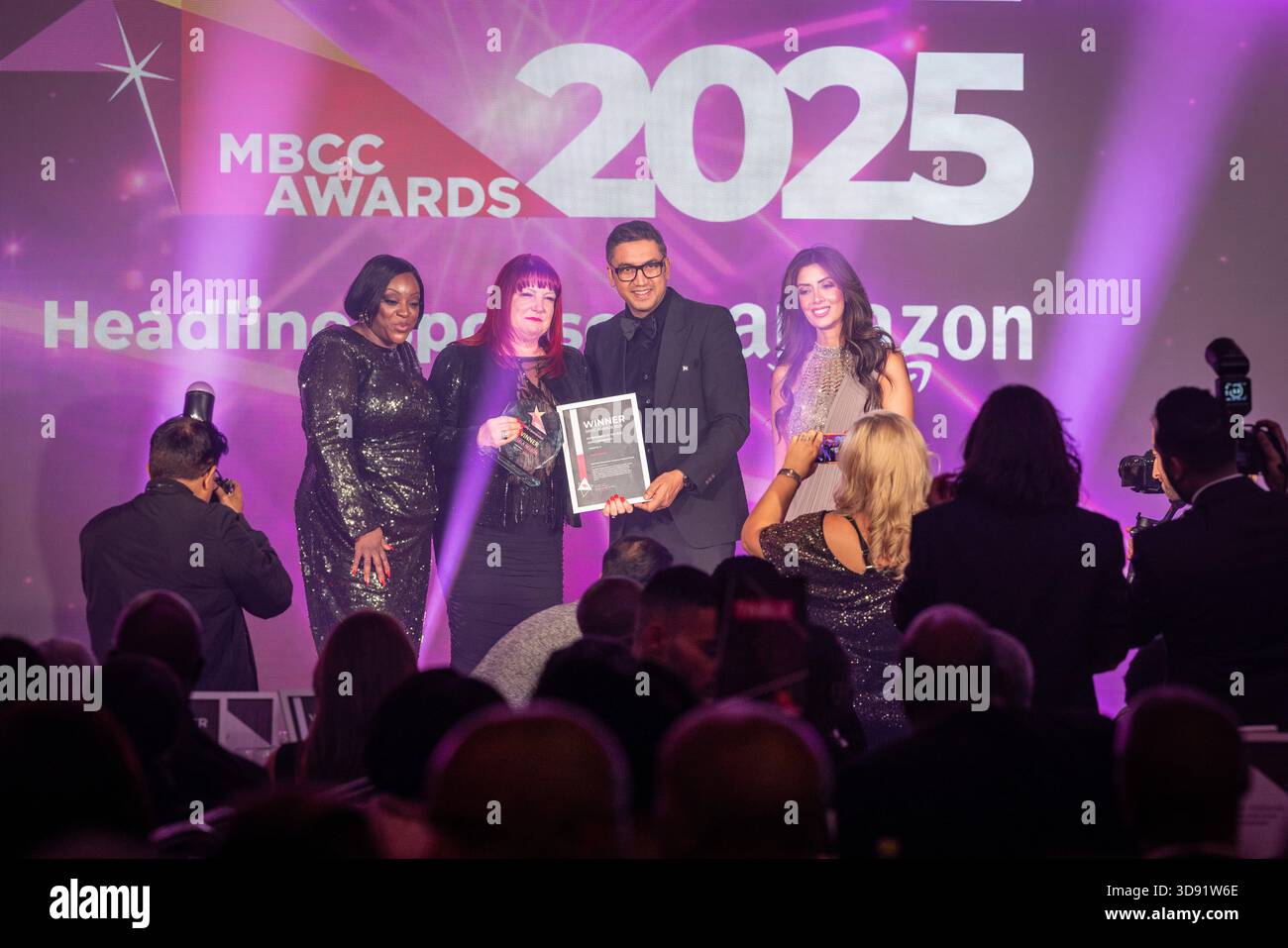 MBCC Awards 2025 red carpet arrivals at Hilton Birmingham Metropole, UK ...