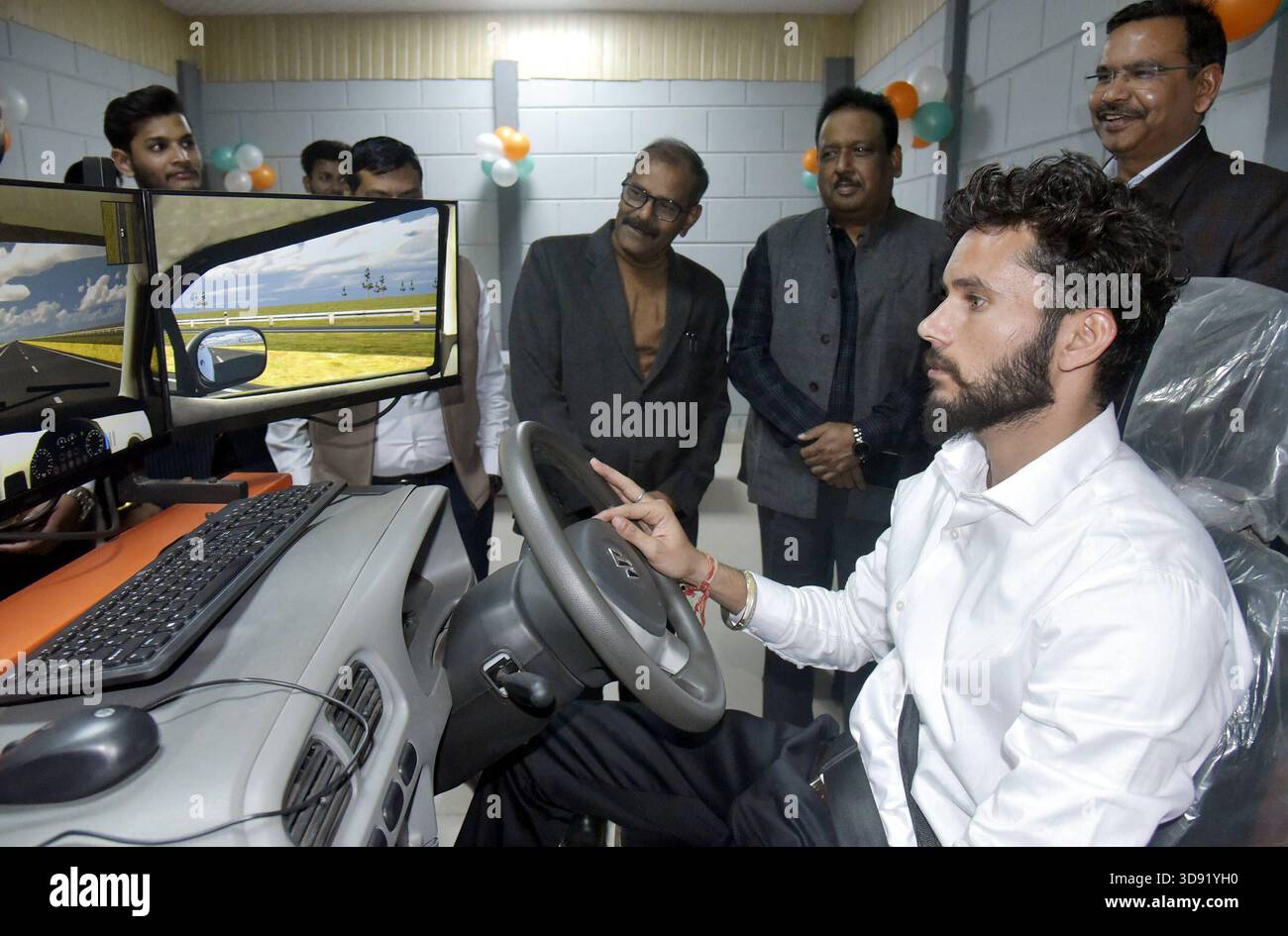 GHAZIABAD, INDIA - DECEMBER 1: A view of the first driving training ...