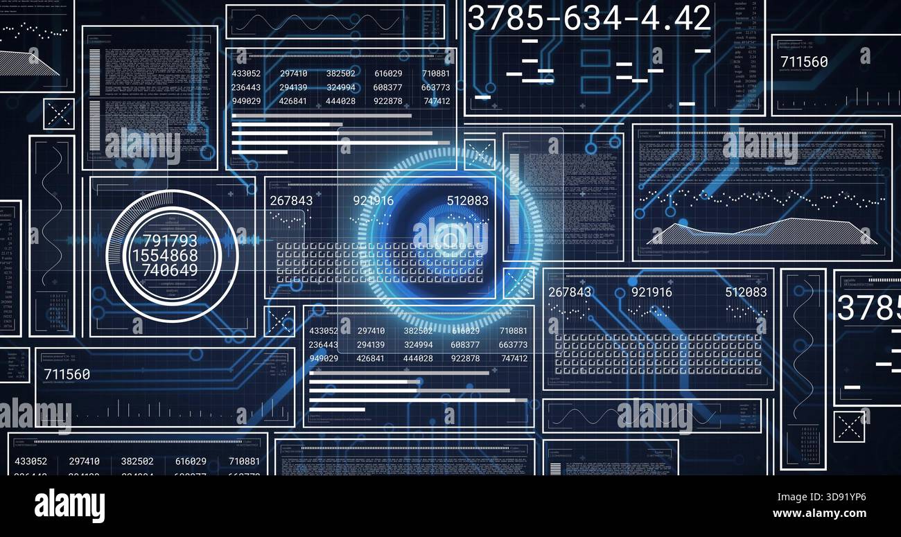 Displaying concentric hud rings hi-res stock photography and images - Alamy