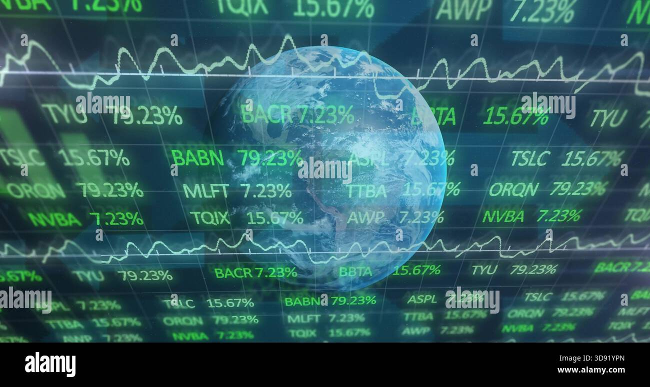 Rotating translucent earth globe hi-res stock photography and images ...