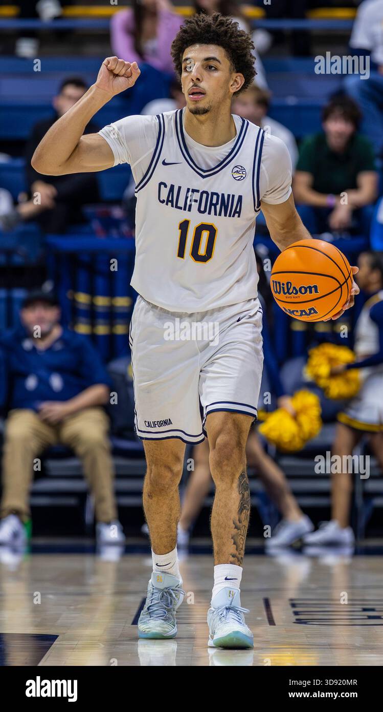 December 02 2025 Berkeley, CA U.S.A. California guard Justin Pippen (10 ...