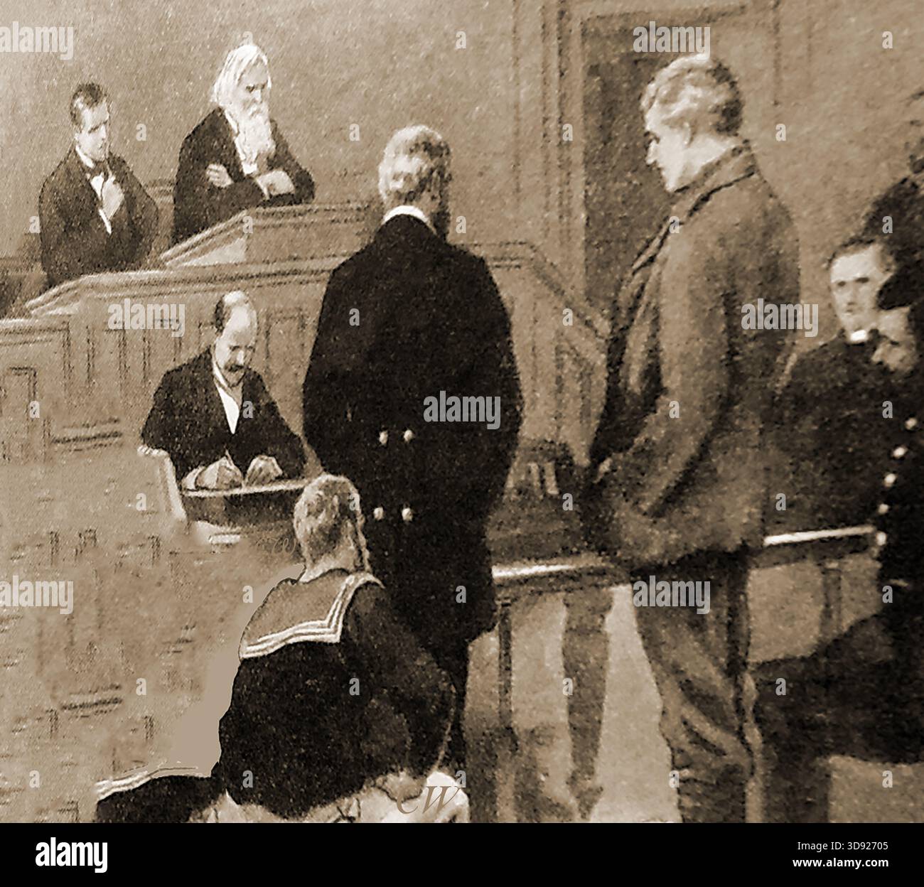 Old bailey courtroom hi-res stock photography and images - Alamy