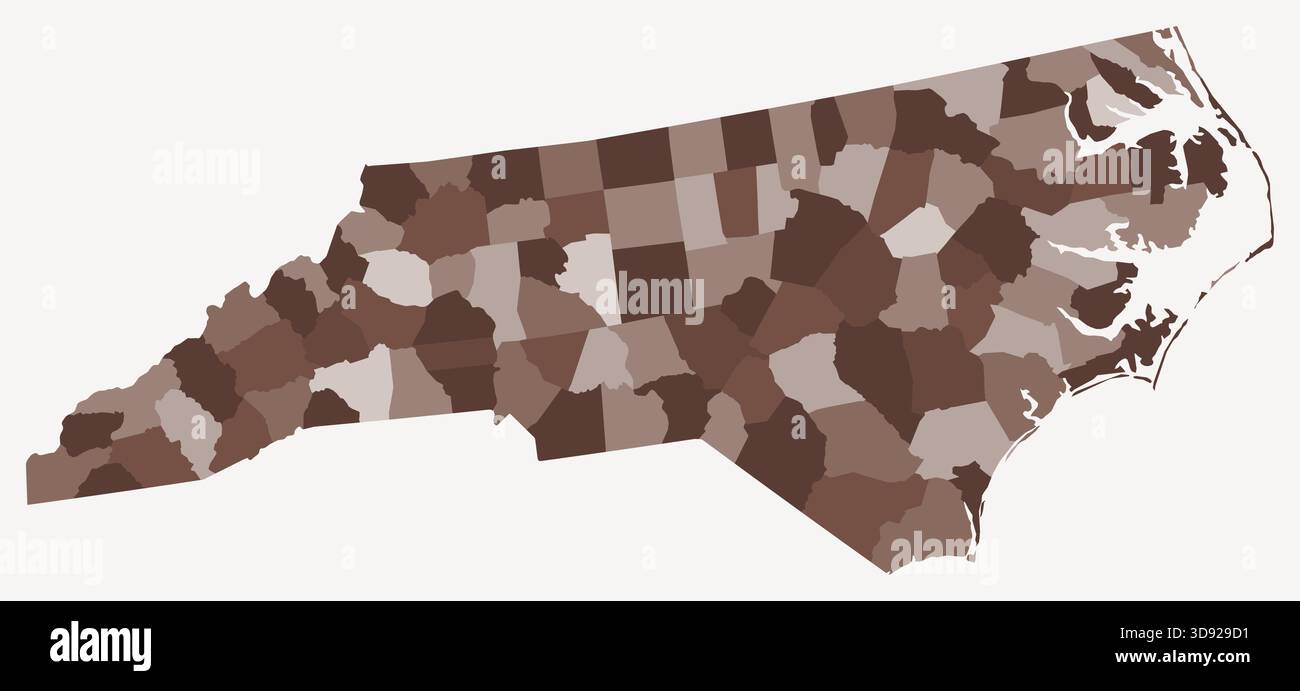 Continental united states county map Stock Vector Images - Alamy