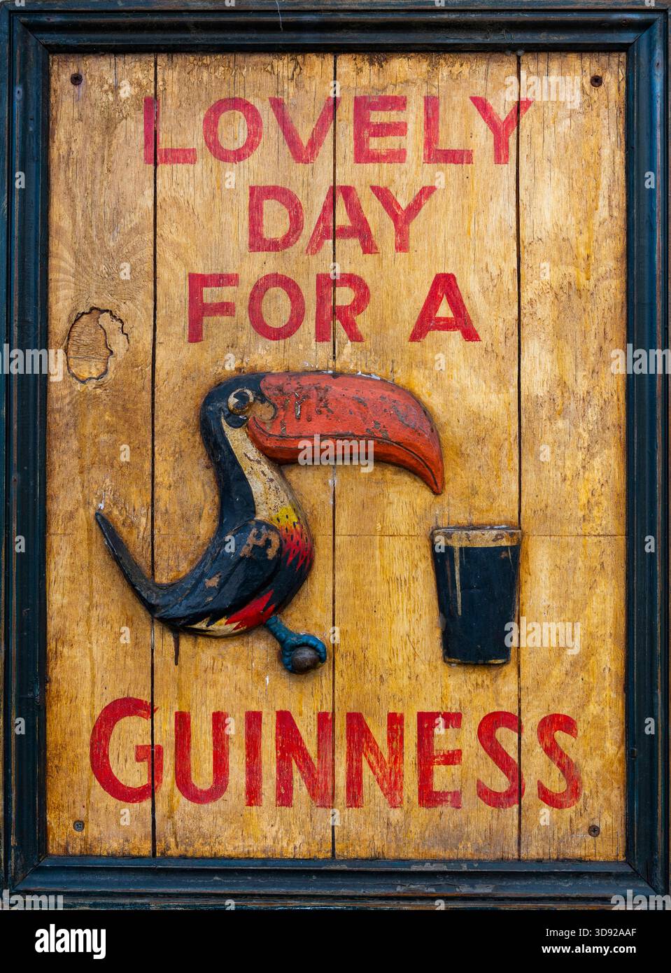 Vintage antique Guinness advertisement Stock Photo - Alamy