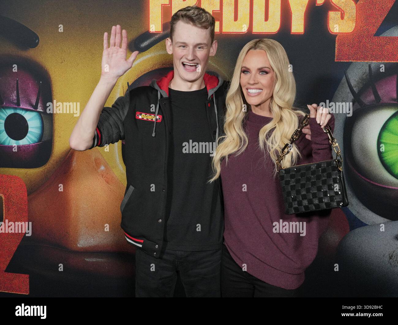 (L-R) Evan Joseph Asher and Jenny McCarthy at the Universal Pictures ...