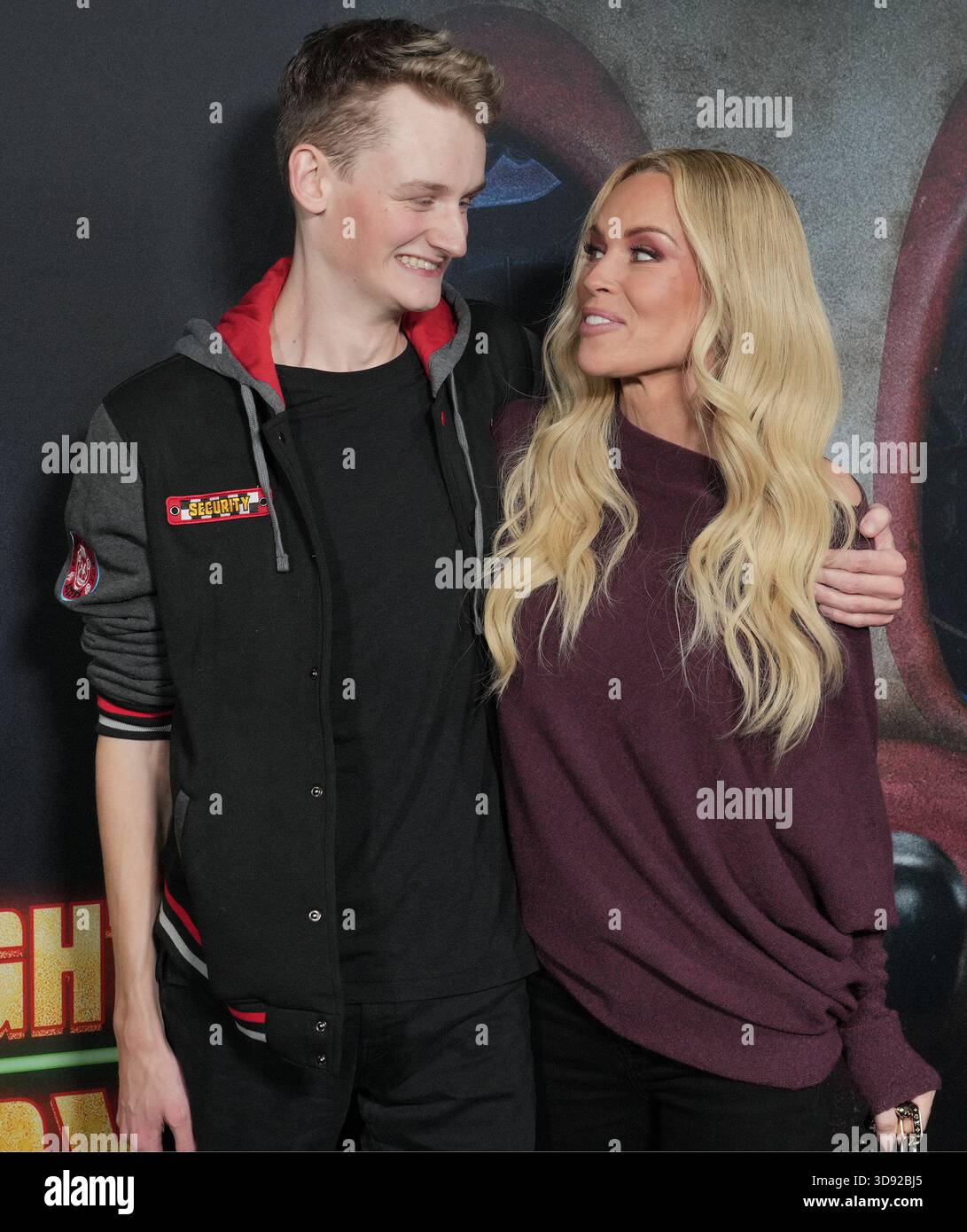 (L-R) Evan Joseph Asher and Jenny McCarthy at the Universal Pictures ...