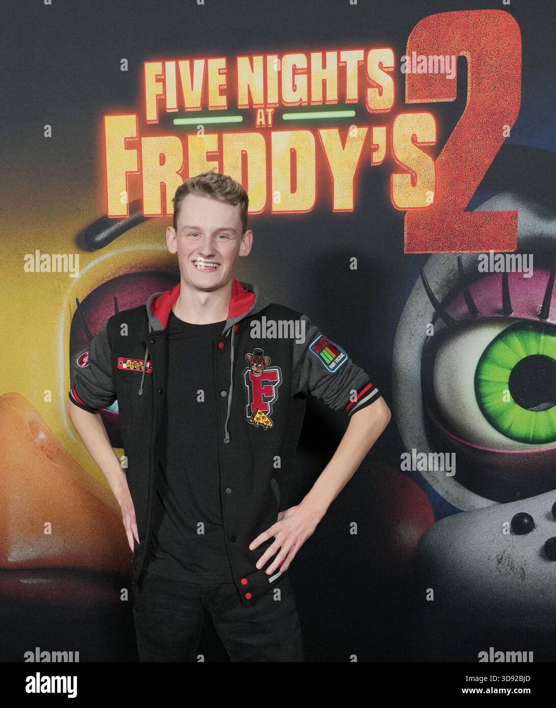 Evan Joseph Asher arrives at the Universal Pictures' FIVE NIGHTS AT ...