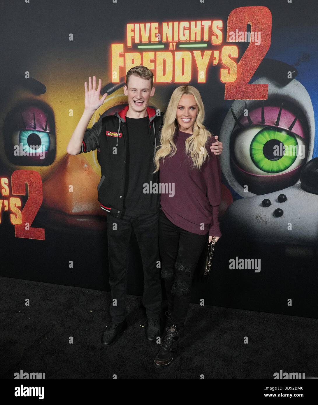 (L-R) Evan Joseph Asher and Jenny McCarthy at the Universal Pictures ...