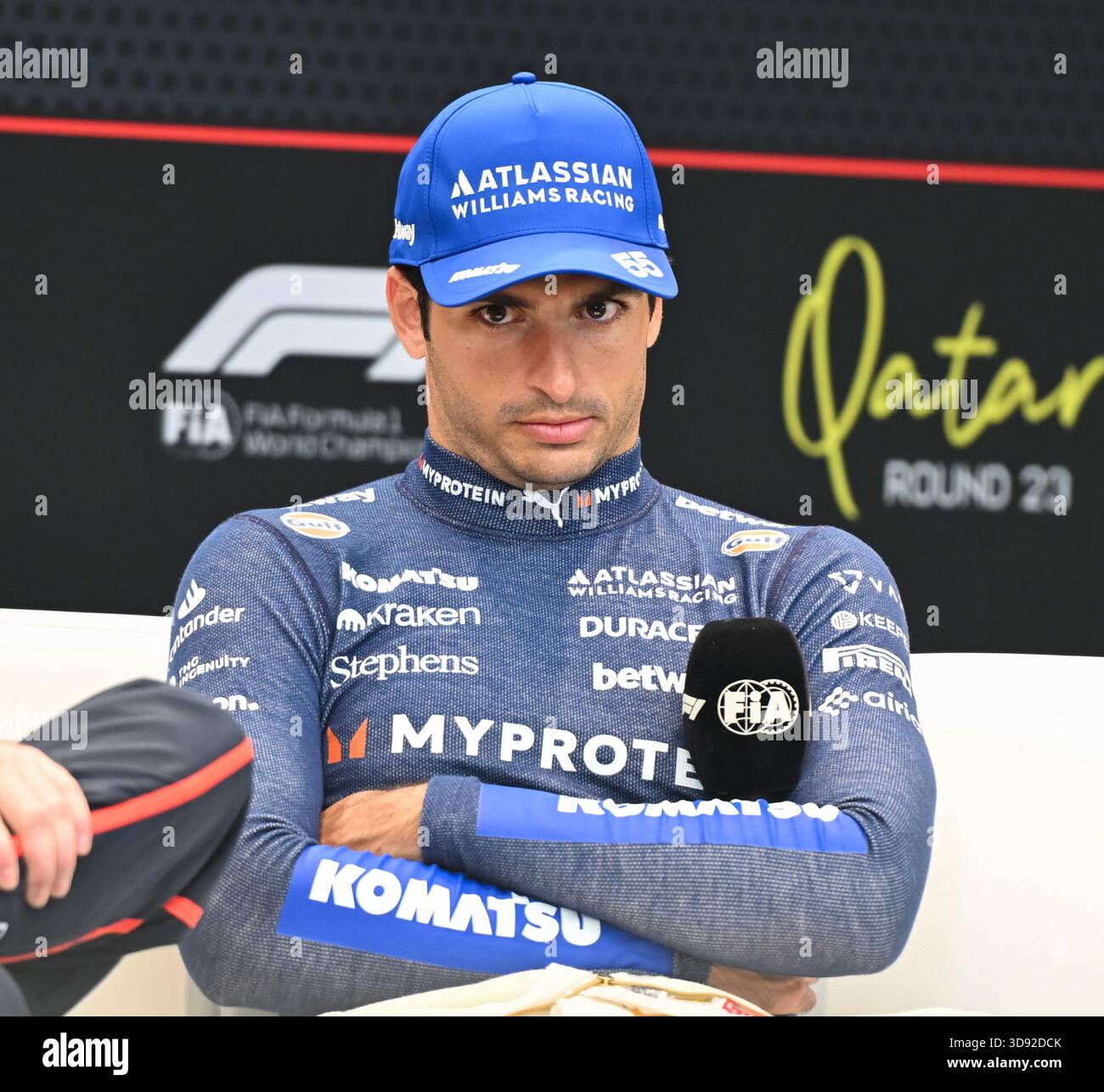 Doha, Qatar. 30th Nov,2025. Williams Racing driver Carlos Sainz post ...