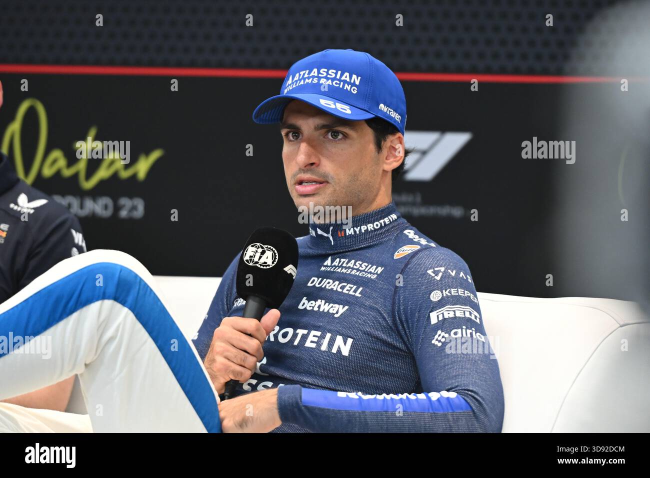 Doha, Qatar. 30th Nov,2025. Williams Racing driver Carlos Sainz post ...