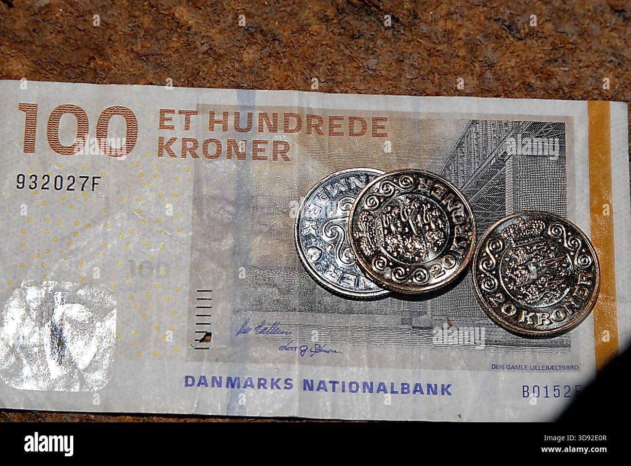 Copenhagen/ Denmark/03 december 2025/Danish kroners note and kroner ...