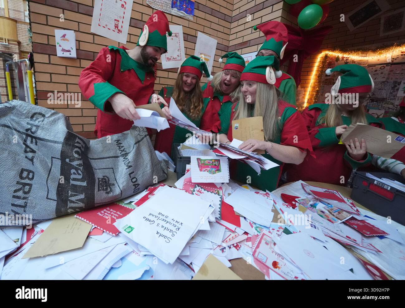 The dedicated team of Royal Mail staff help out with the thousands of ...