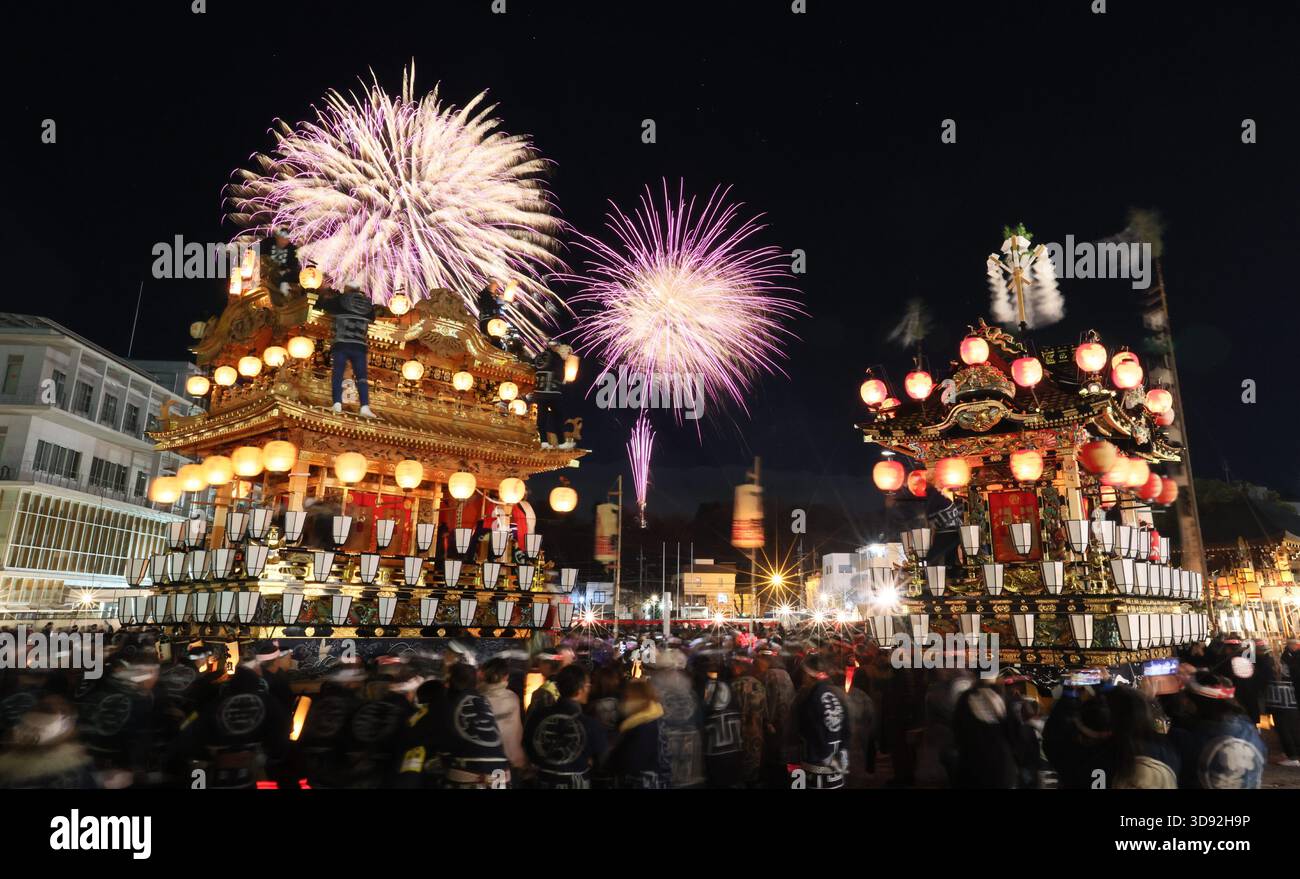 Chichibu Shrine's Annual Festival "Chichibu Night Festival" is held in ...