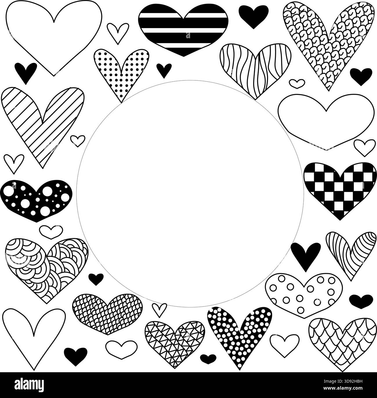 Vector groovy cartoon outline Cut Out Stock Images & Pictures - Alamy