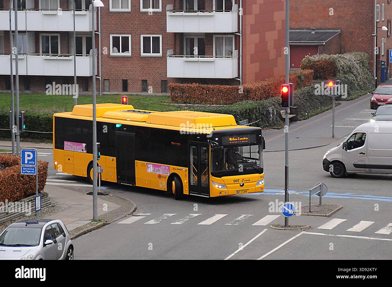 Copenhagen/ DenmarK/03 DECEMBER 2025/chinese yotune bus runs danish ...