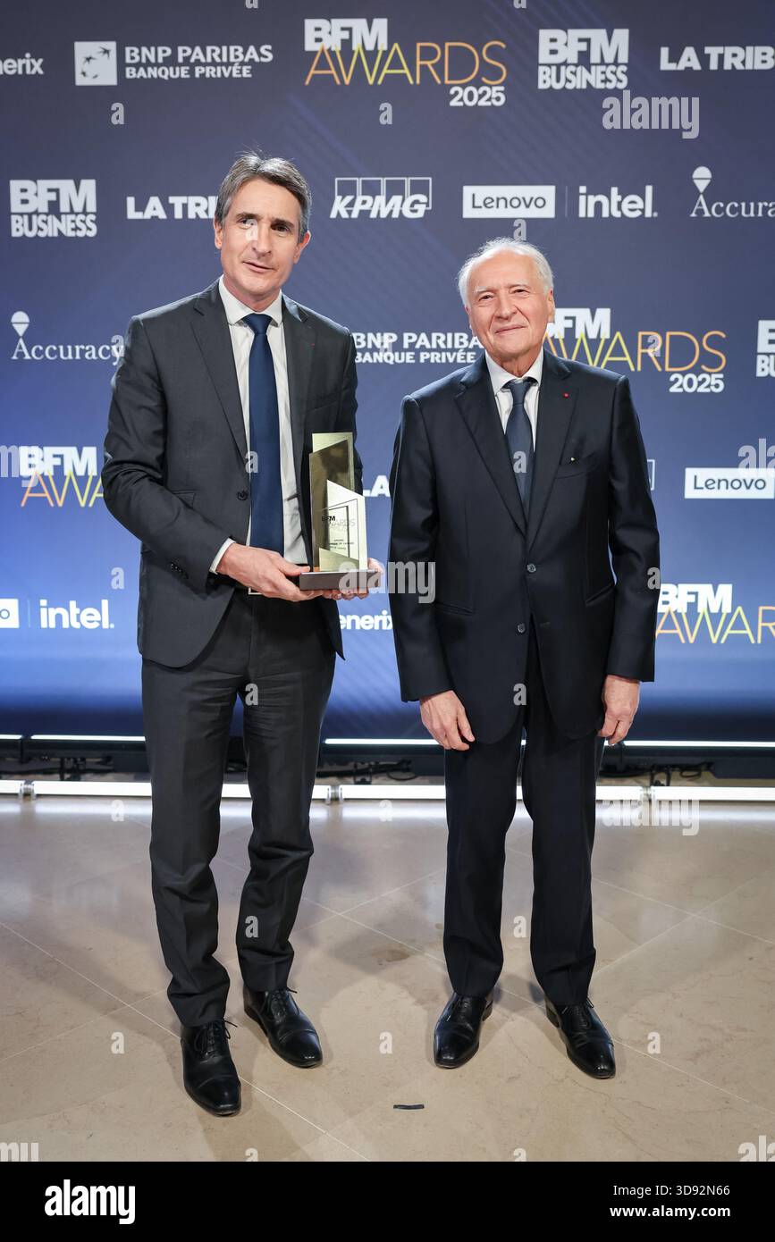 CEO of Thales Group, Patrice Caine and Chairman and CEO of French ...