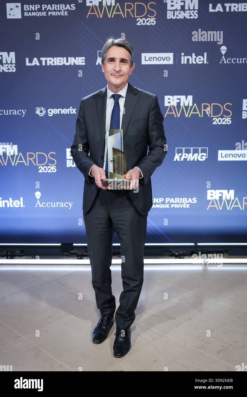 CEO of Thales Group, Patrice Caine at the 21th BFM Awards at the Grand ...