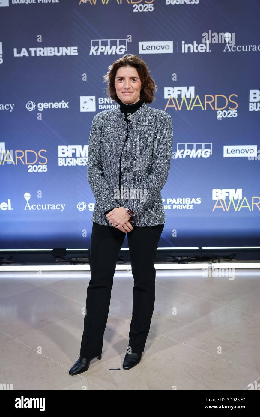 CEO of the French telecommunications company Orange Christel Heydemann ...