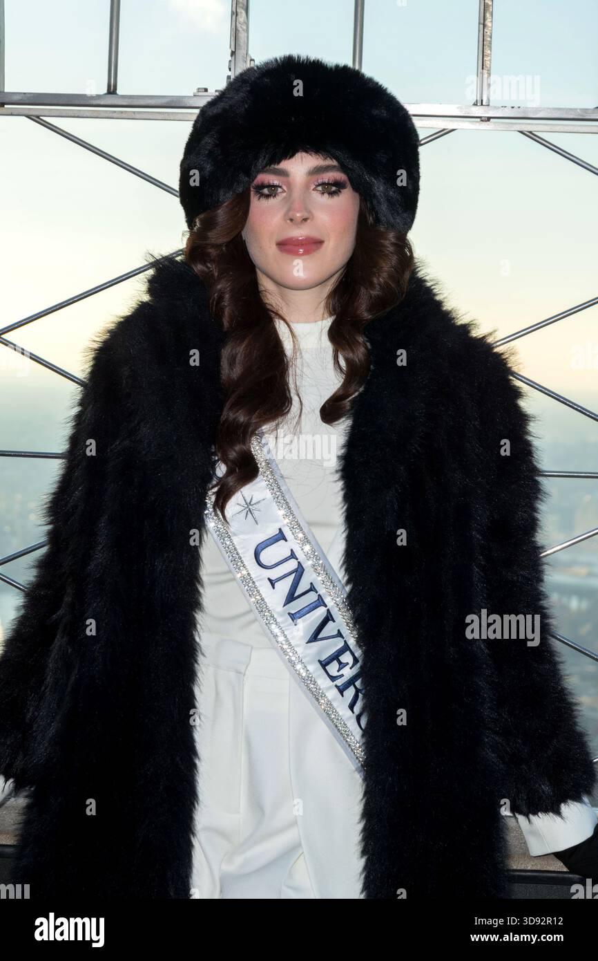 New York, NJ, USA. 11 April, 2019. Miss Universe 2025 Fatima Bosch ...
