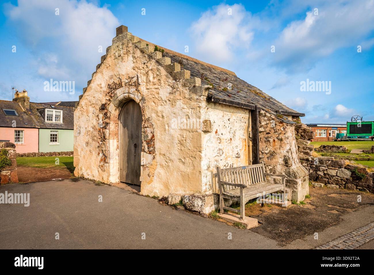 The porch of St Andrew's Old Kirk, North Berwick,the only standing ...
