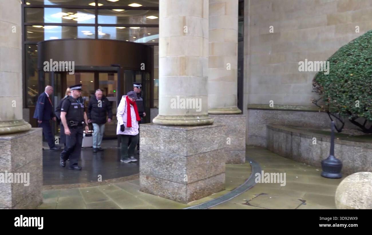 Former teacher Patricia Robertson leaving the High Court in Glasgow ...