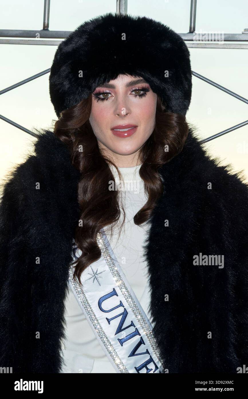 New York, NJ, USA. 11 April, 2019. Miss Universe 2025 Fatima Bosch ...