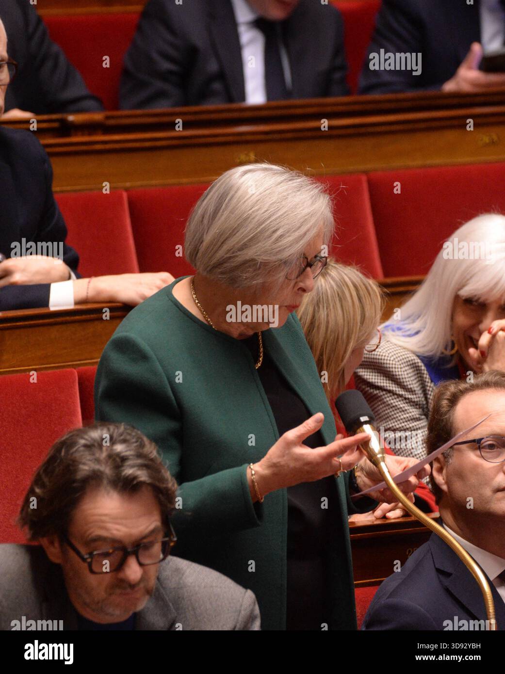 Annie Vidal, EPR MP during Question session with the government at the ...