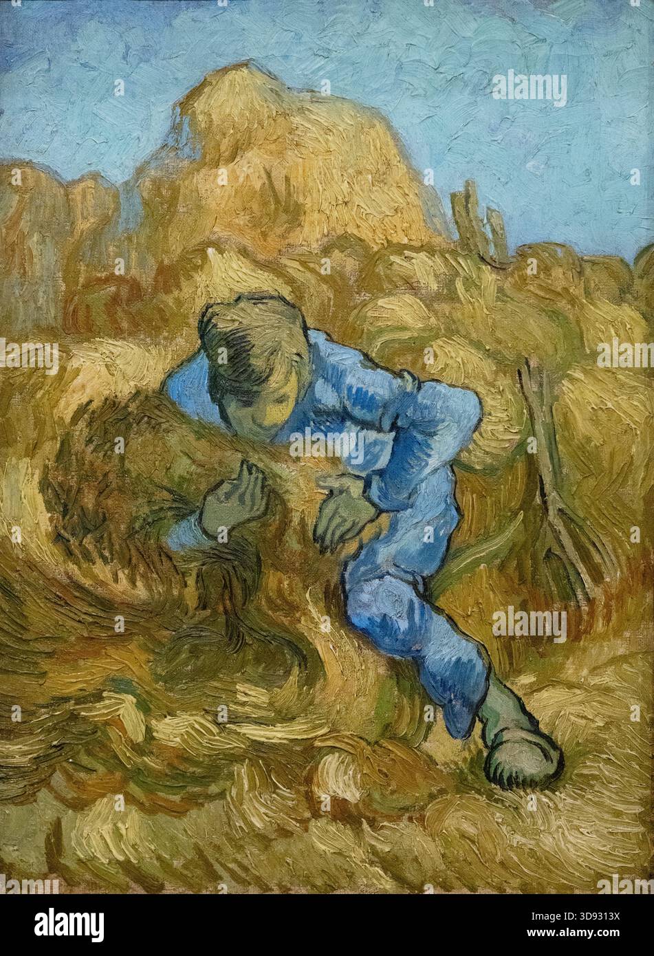Vincent van Gogh "The Sheaf Binder (after Millet)", 1889; Vincent van ...