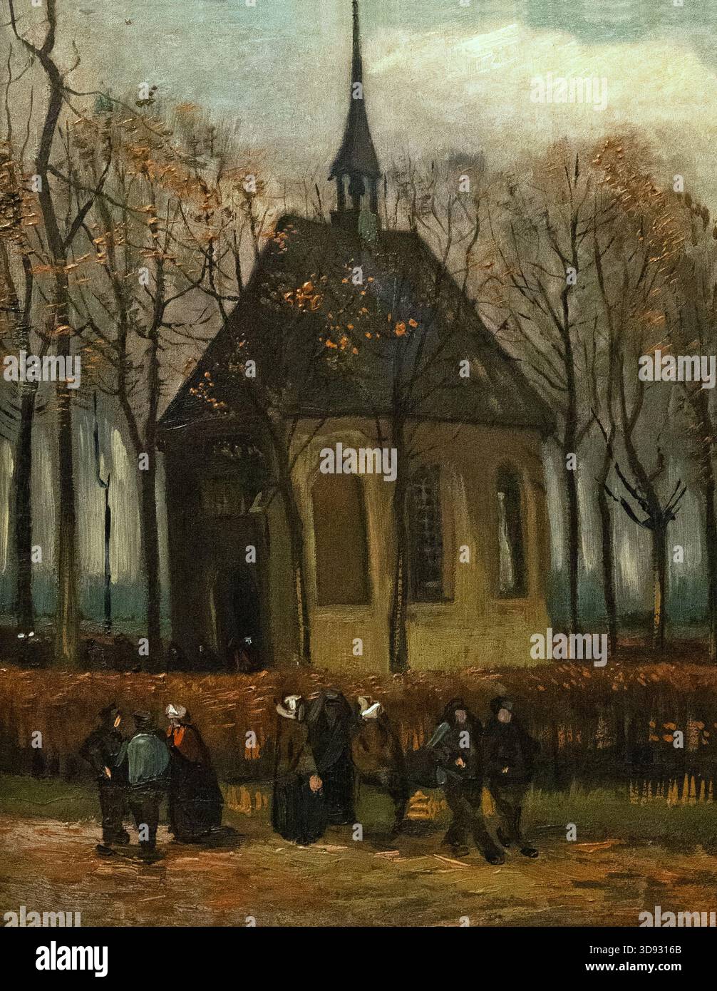 Van gogh congregation leaving the reformed church in nuenen hi-res ...