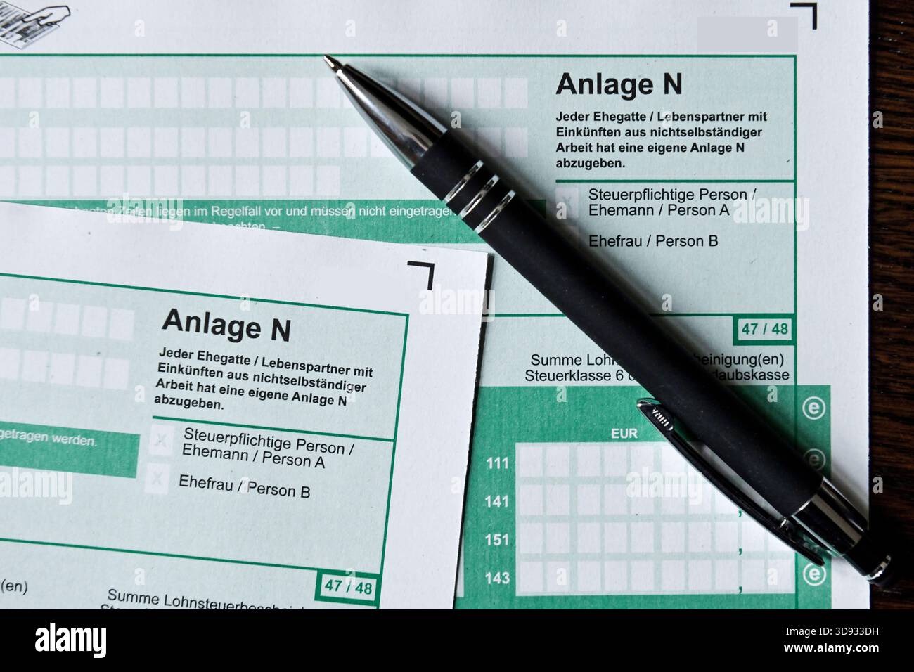 Steuerformular Anlage N Einkünfte aus nichtselbständiger Arbeit *** Tax ...