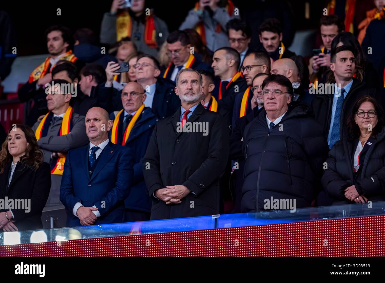 December 2, 2025, Madrid, Madrid, Spain: UEFA VIP (from L to R) Rafael ...