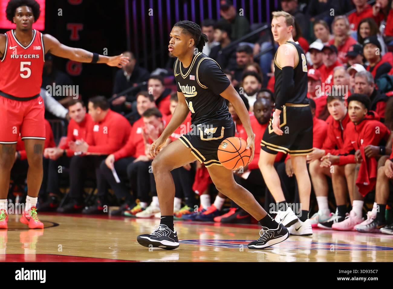 PISCATAWAY, NJ - DECEMBER 02: Gicarri Harris #24 of the Purdue ...