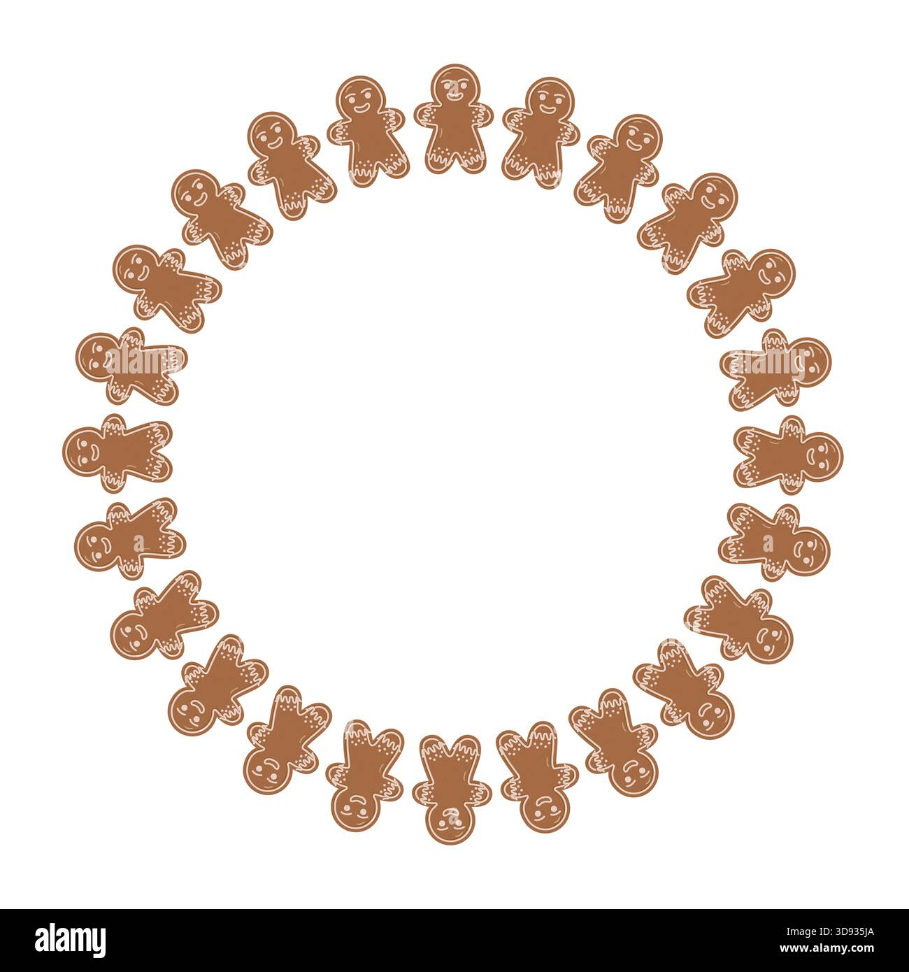 Cute christmas cookie frame Cut Out Stock Images & Pictures - Alamy