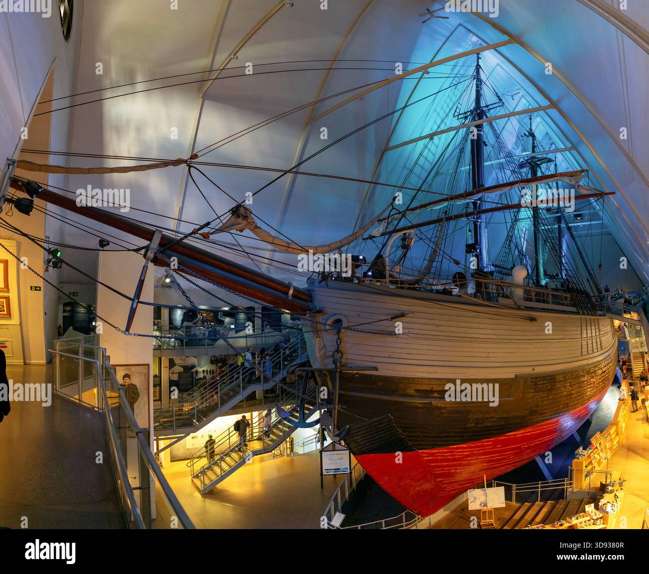 Oslo, Norway - 3 September, 2025: interior view of the Fram Museum and ...