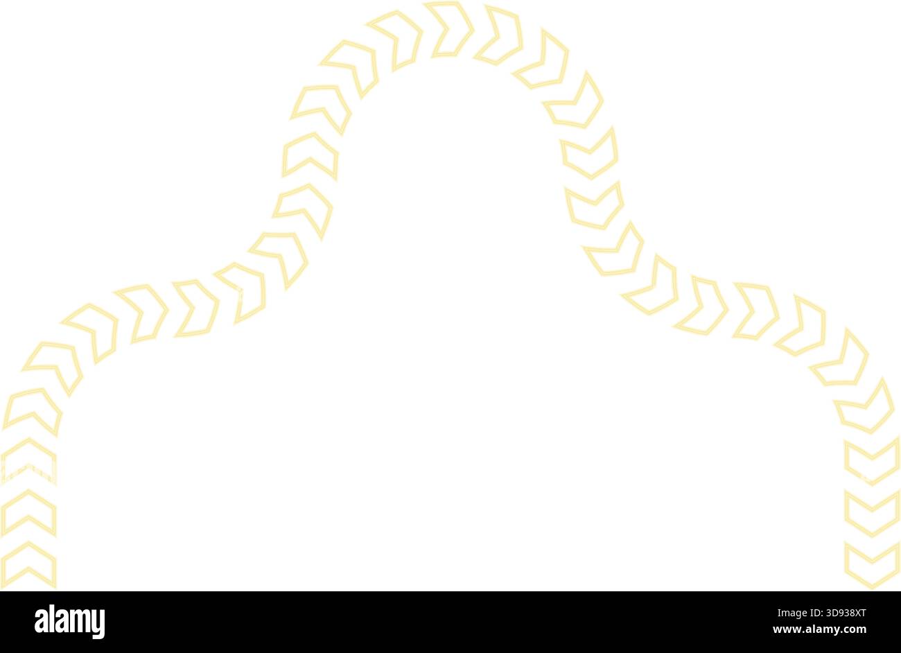 Chevron formation shapes a navigation track with flowing contours ...