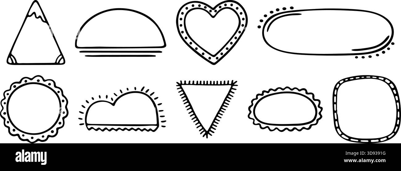 Abstract dotted text box Cut Out Stock Images & Pictures - Alamy
