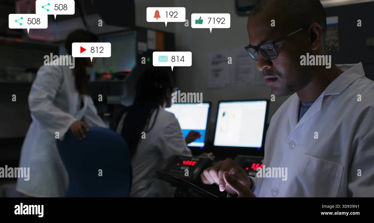 Laboratory workstation tablet display hi-res stock photography and ...