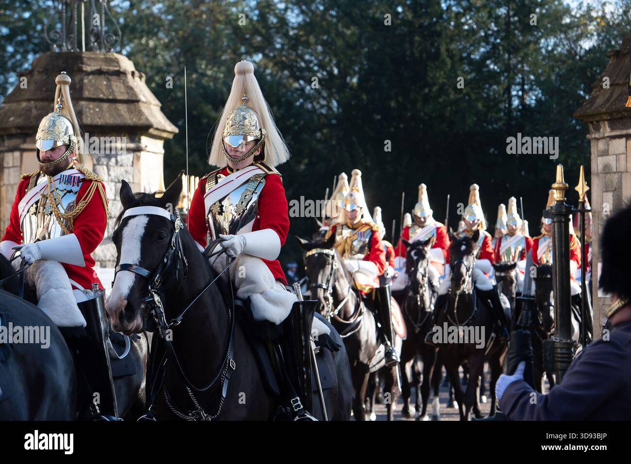 Windsor, Berkshire, UK. 3rd December, 2025. Lifeguards on horse back ...