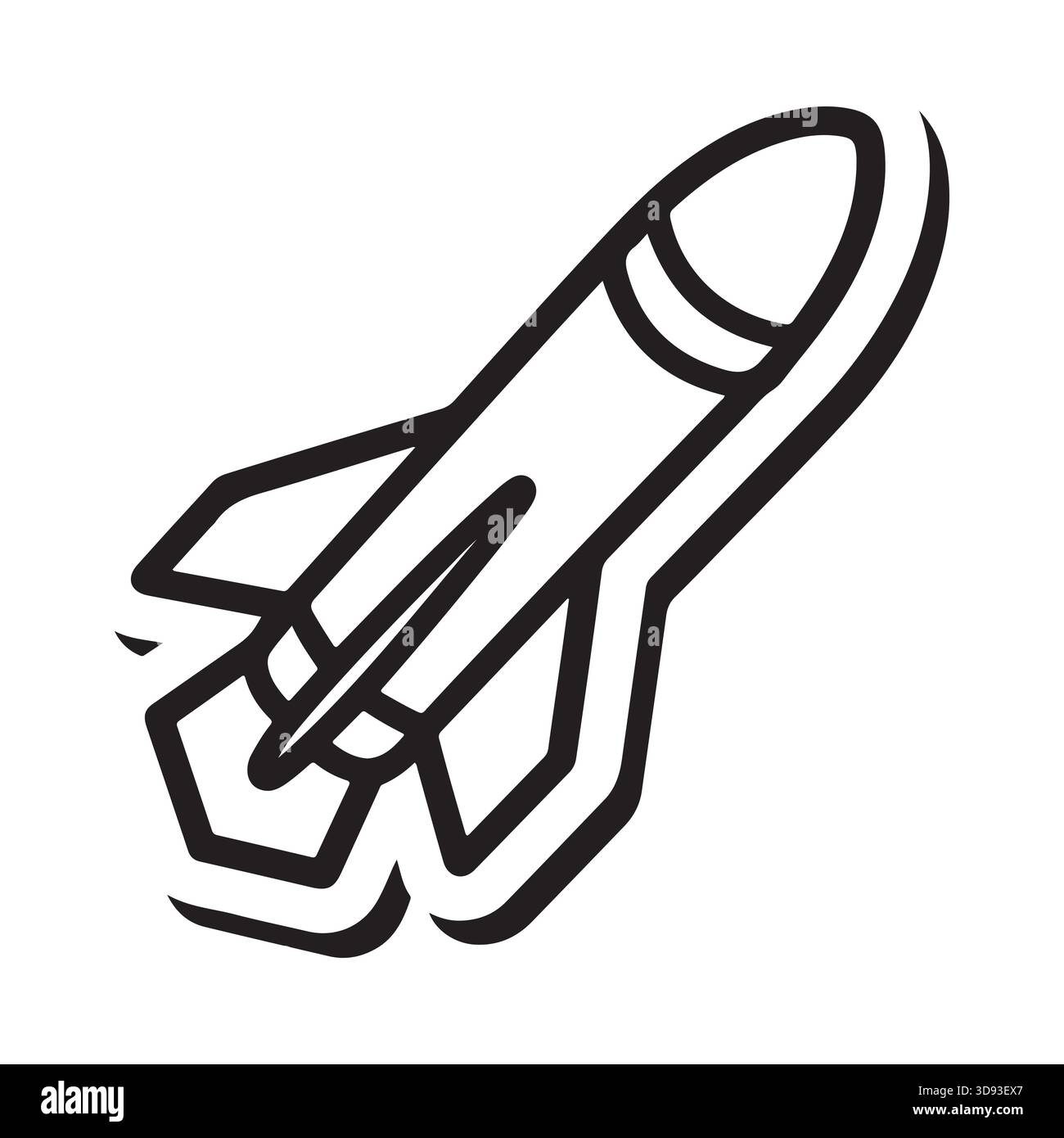 Outline outer space rocket Stock Vector Images - Alamy