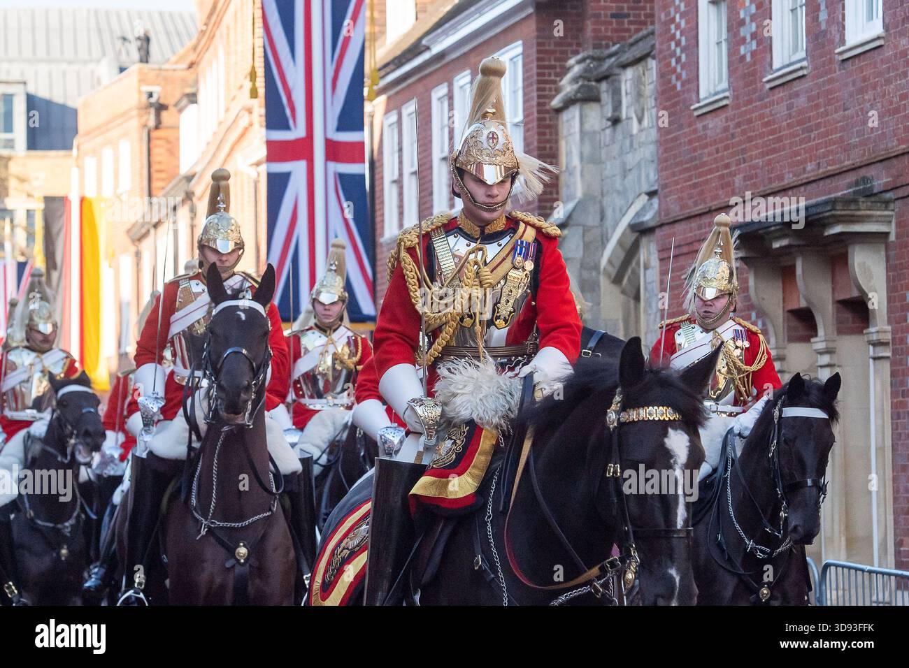 Windsor, Berkshire, UK. 3rd December, 2025. Lifeguards on horse back ...