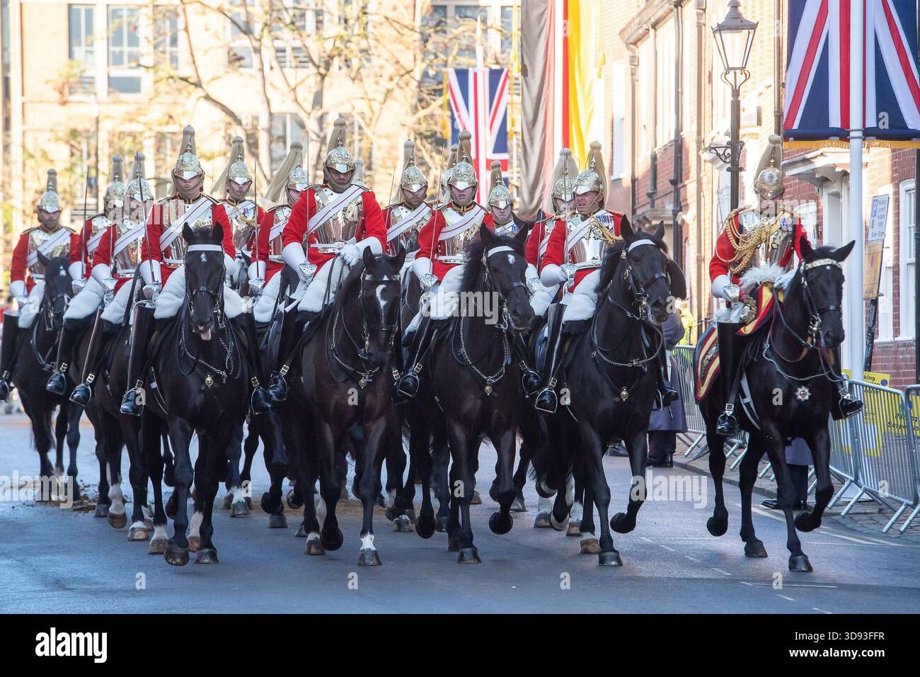 Windsor, Berkshire, UK. 3rd December, 2025. Lifeguards on horse back ...